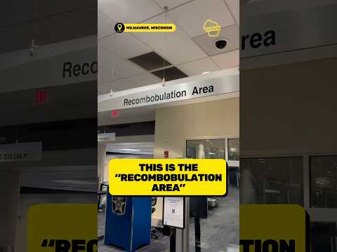 This the Recombobulation Area ✈️ | 📍 MKE - Mitchell International Airport (Milwaukee, Wisconsin)