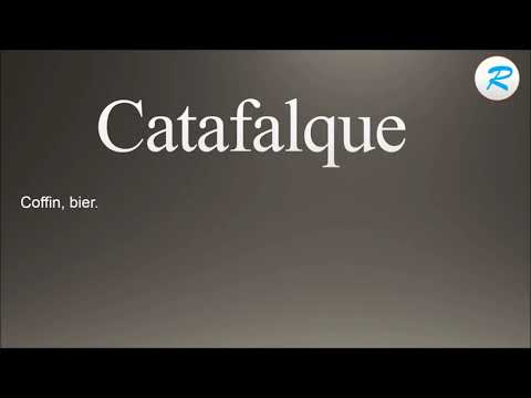 How to pronounce Catafalque