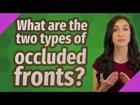 What are the two types of occluded fronts?