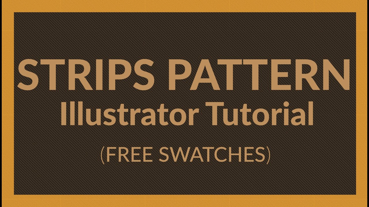 How to Create Striped Pattern Swatches — Illustrator Tutorial