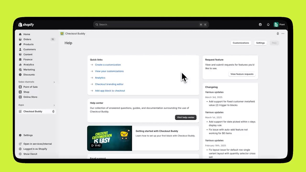 How Checkout Buddy built a checkout customization app with Shopify Extensions