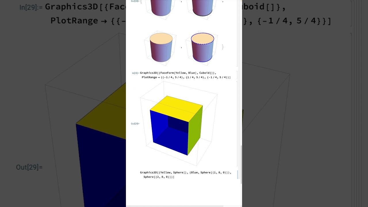 Wolfram Language and 3D graphics