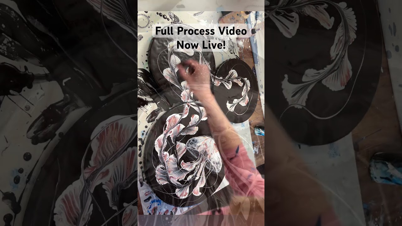 Full process video now live! #artflow #fluidart #fluidacrylic #painting #art