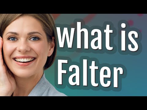 Falter | meaning of Falter