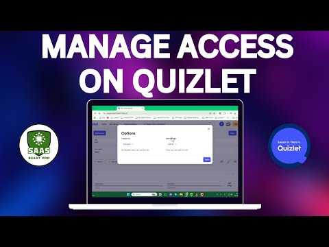 How to Manage Access on Quizlet