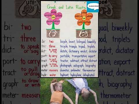 Greek and Latin Roots/English Language Arts