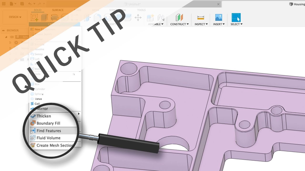 QUICK TIP: Find Features on Imported Models
