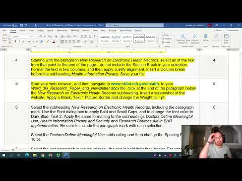 Word 3G Newsletter and Research Paper Walkabout with Professor Blowers