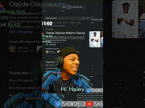ISHOWSPEED Finds KSI's Real Name