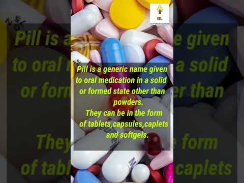 difference between Tablets, Capsules and Pills