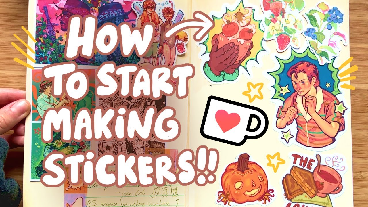 how I design and make stickers from home! ✿ no cricut, step by step for beginners