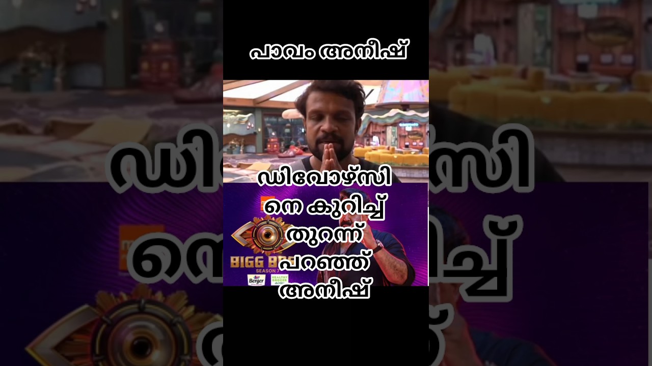 ഡിവോഴ്സായതിനെ കുറിച്ച് തുറന്ന് പറഞ്ഞ് അനീഷ്