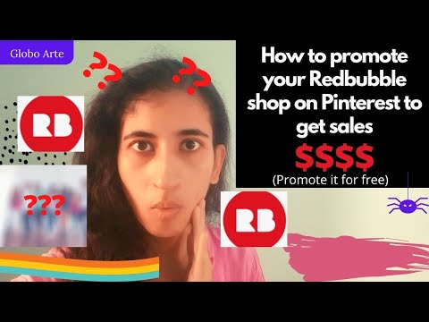 How to promote your REDBUBBLE shop on Pinterest for free from your phone ( for getting sales)