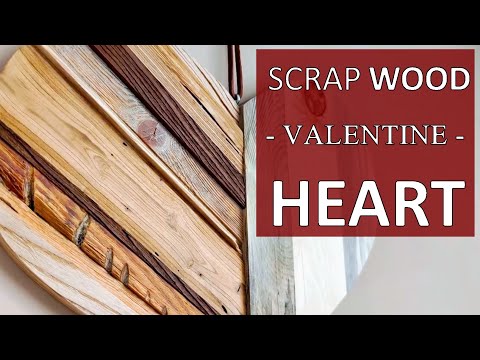 Scrap wood Valentine heart...