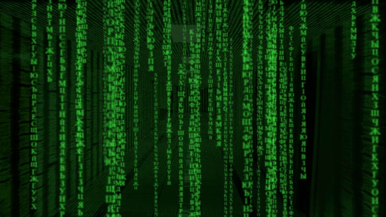 The Matrix raining code in Python & OpenGL