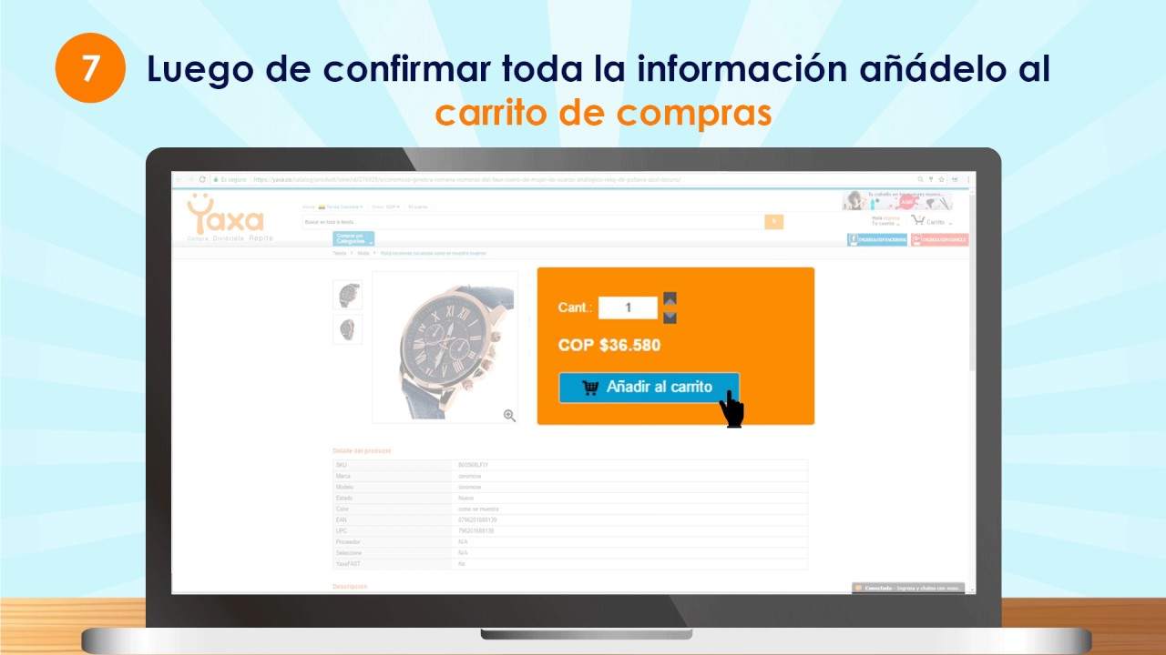 Así de fácil es comprar en Yaxa