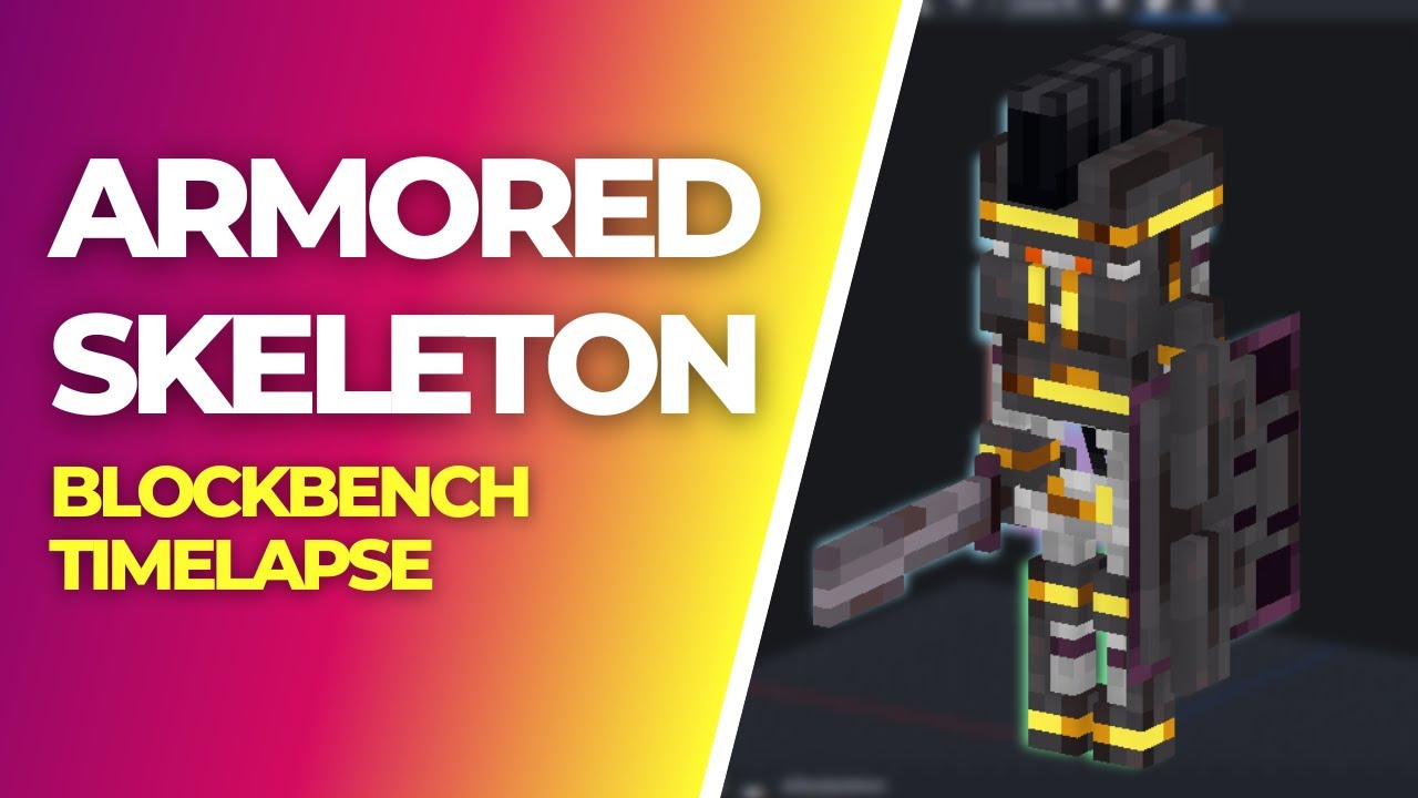 Armored Skeleton | Blockbench Timelapse
