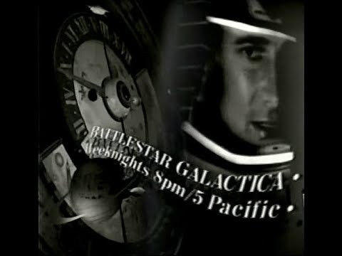 Sci-Fi channel promo for "Battlestar Galactica" a spaced out show...