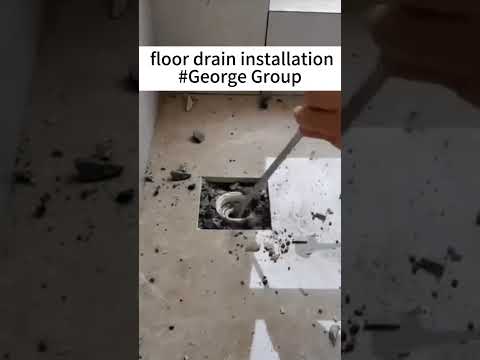 Quickly floor drain installation#floordrain
