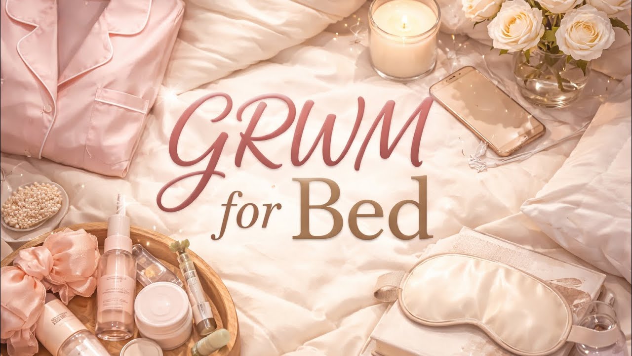 GRWM for Bed aesthetic + cozy 🌙  #fypシ #nightroutine #routinevlog #cozy 