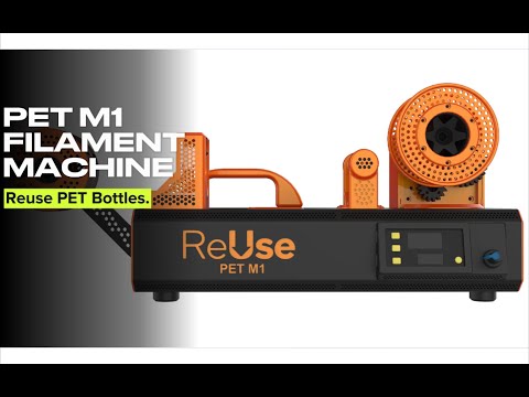 🪢 PET M1 Filament Maker - Recycle Plastic Bottles into 3D Printing Filament | DIY Filament ...