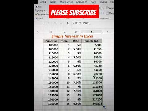 how to calculate interest in excel | excel tutorial | excel tutoring