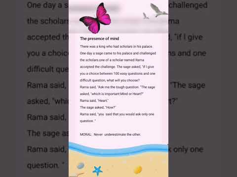 "the presence of mind " short story