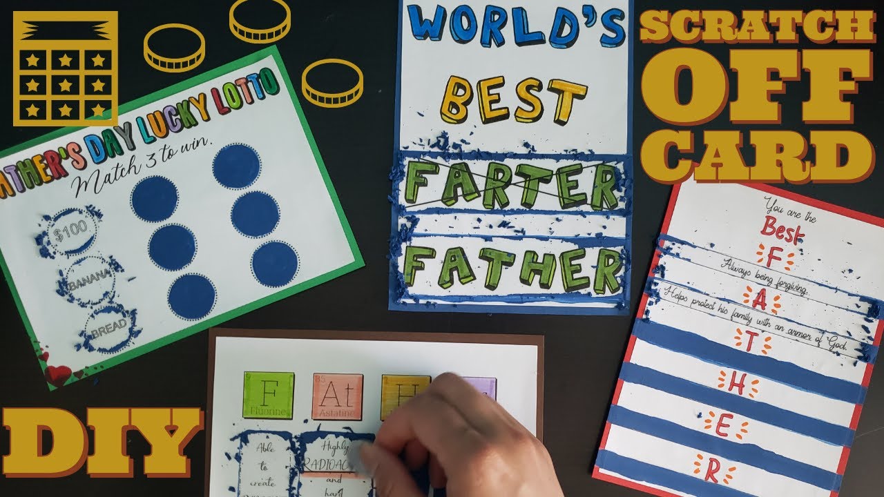 DIY: Father's Day Card - Scratch Off|Part 1