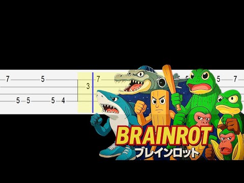 BRAINROT - ANIME OPENING (Easy Ukulele Tabs Tutorial)