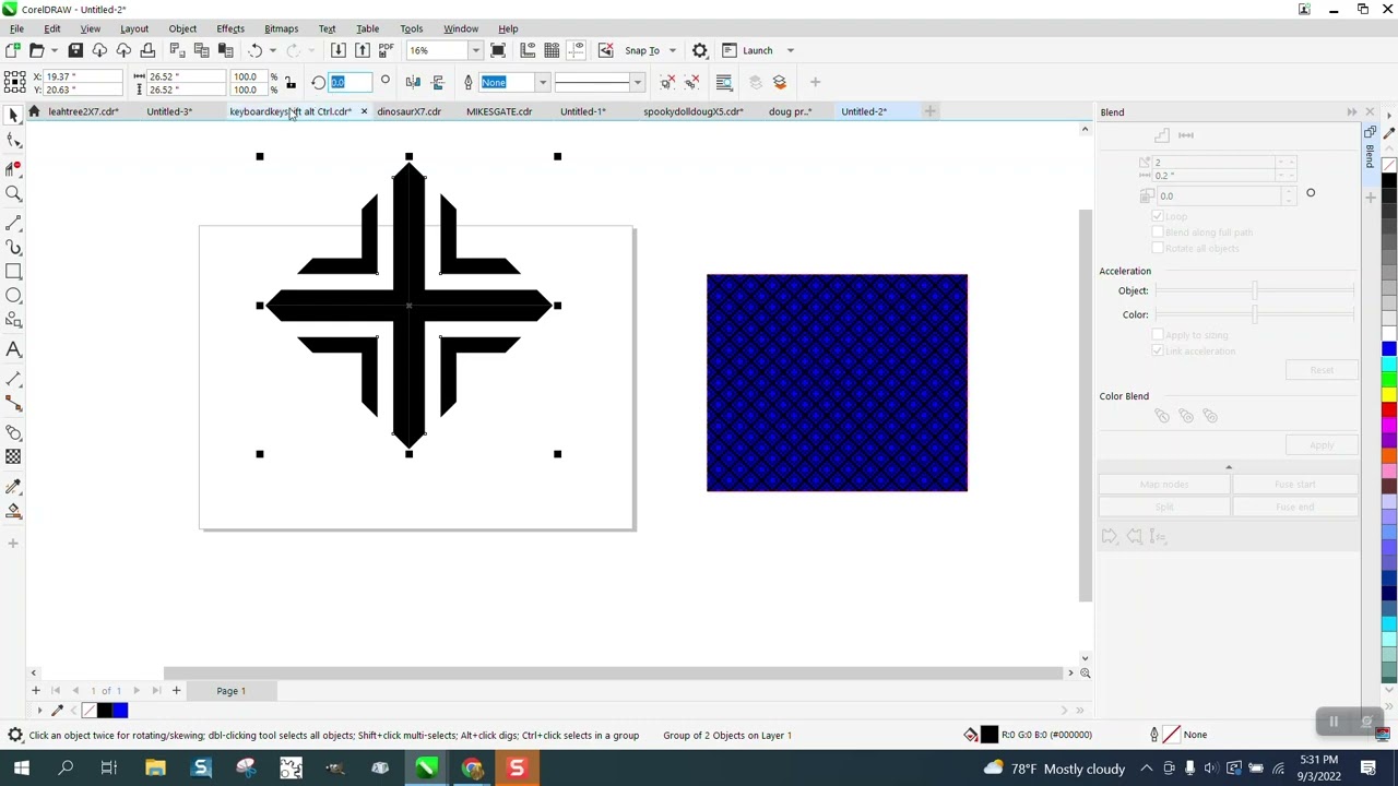 Corel Draw Tips & Tricks Draw this EASY pattern