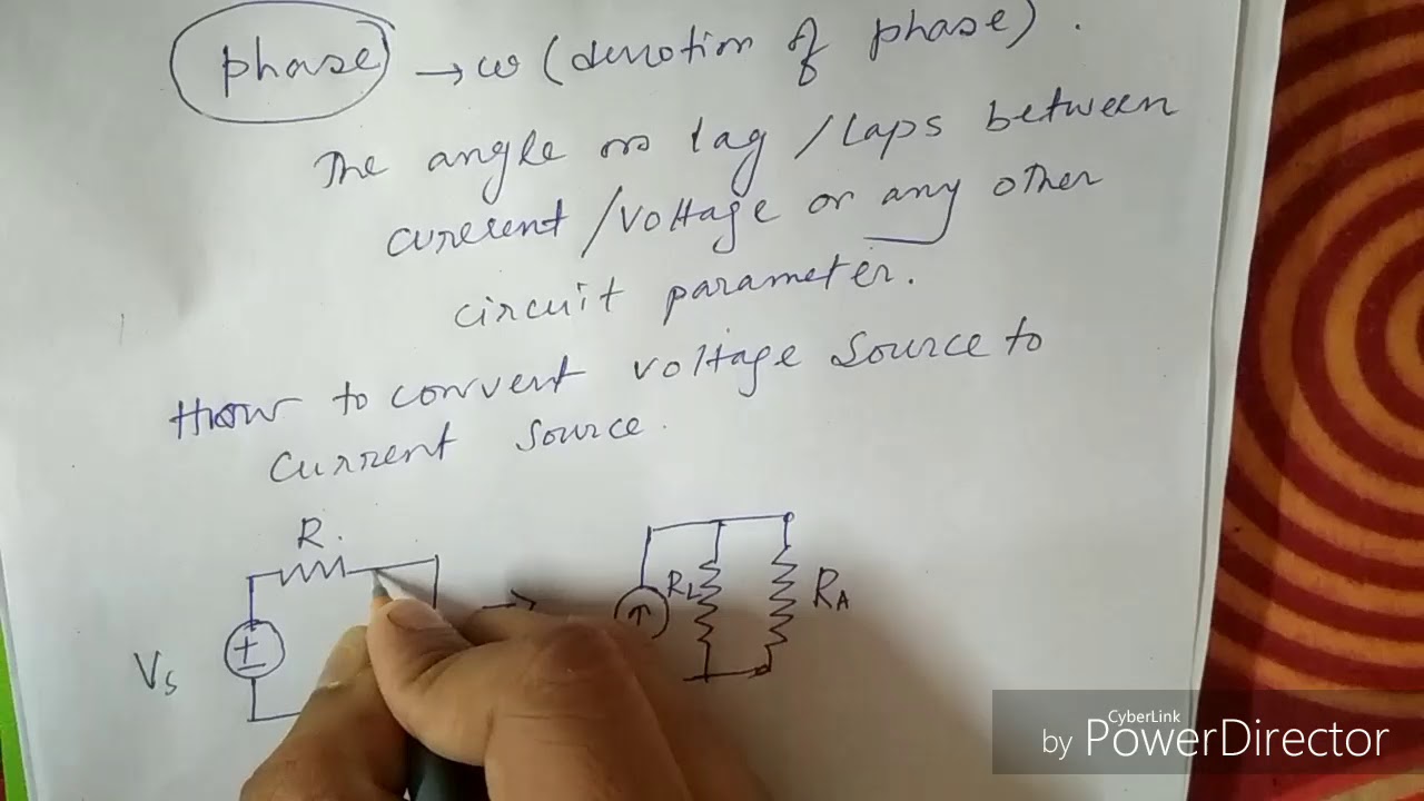 DISCUSS ON VOLTAGE SOURCE AND CURRENT SOURCE:ALSO CONVERSION OF VOLTAGE AND CURRENT SOURCE