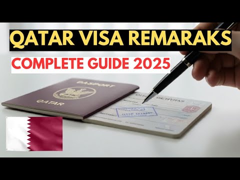 Qatar Visa Remarks : The Complete Guide 2025 | Mexcreationtv