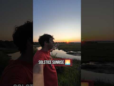 The summer solstice sunrise, @ 04:38 😊 💚#summersolstice