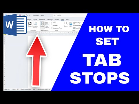How to Set TAB STOPS in Microsoft WORD