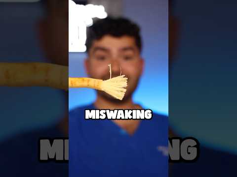 how the MISWAK cleans teeth