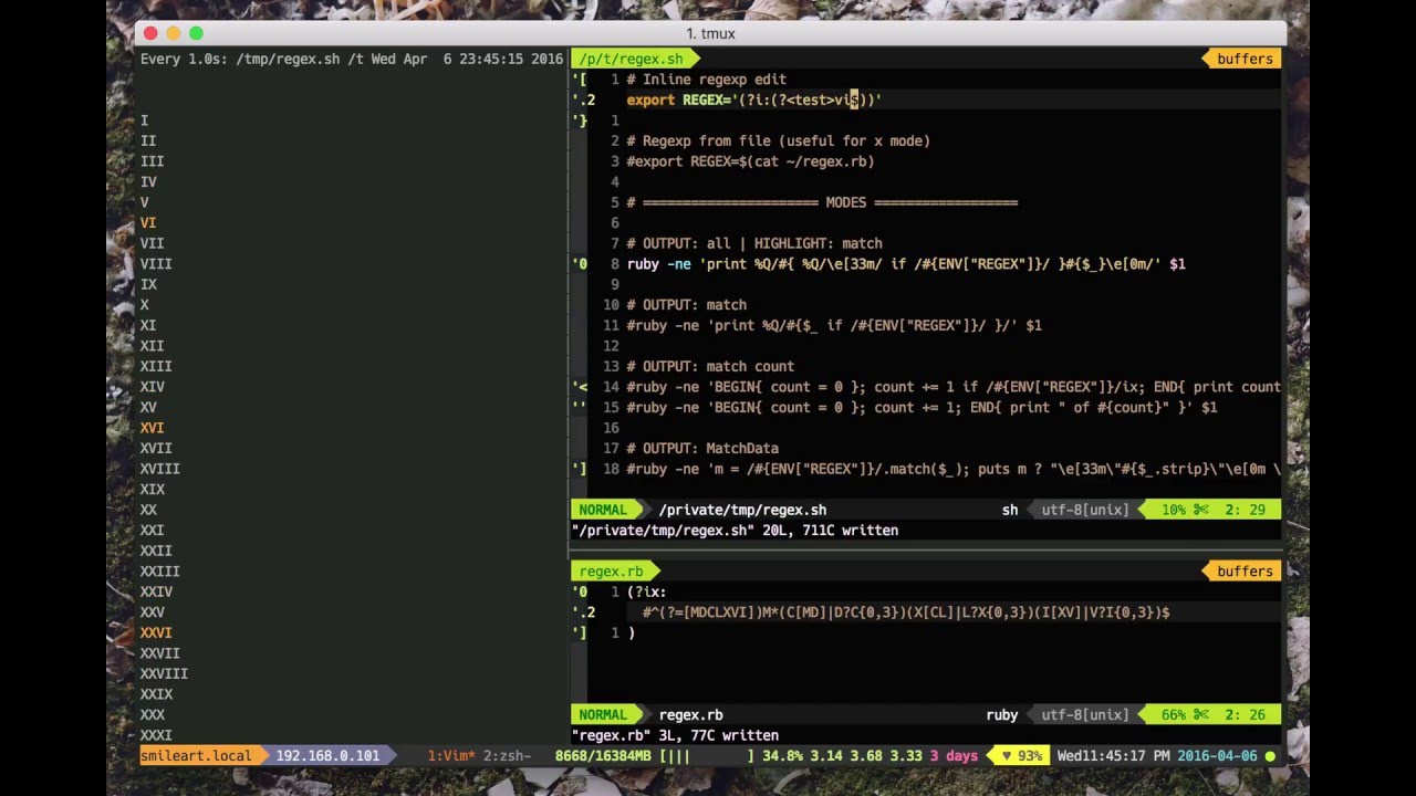 ’Interactive’ / offline / CLI Ruby Regex tester