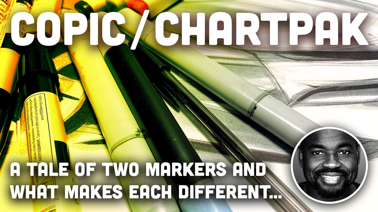 Sketch A Day : Copic VS Chartpak AD Markers - The differences that matter