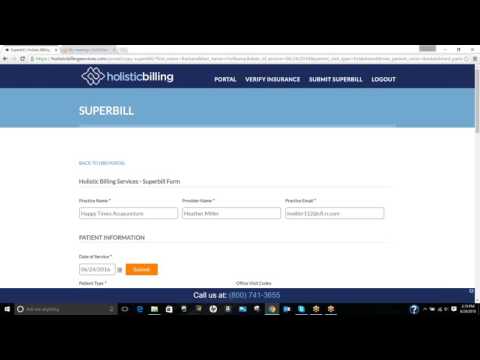 How to Send an Established Patient Superbill to Holistic Billing Services