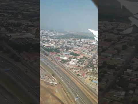 Take off view from JNB (OR Tambo International Airport), South Africa 2022 #aviation #jnb