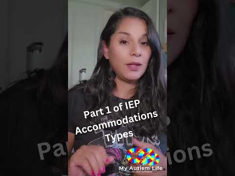 What are some examples of an IEP accommodation under the Presentation category? #specialedteacher