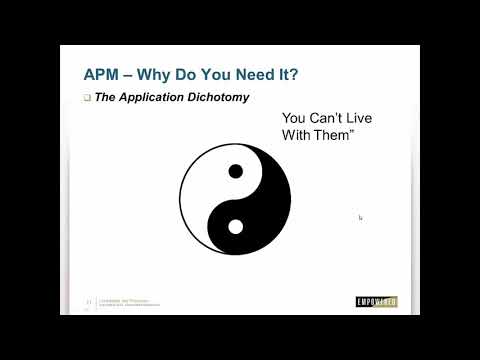 Application Portfolio Management (APfM) Overview What is it and Why Do You Need It