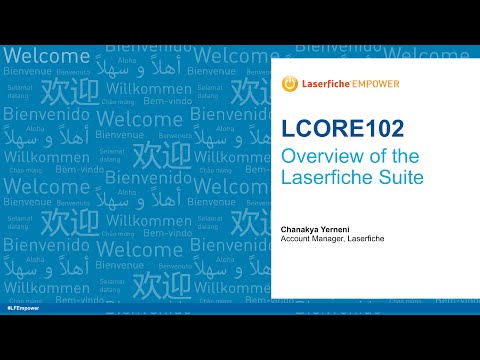 Core 1: An Introduction to the Laserfiche Suite