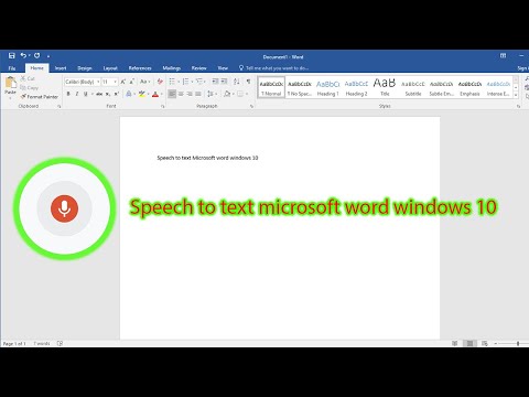 How do i turn on voice typing in word