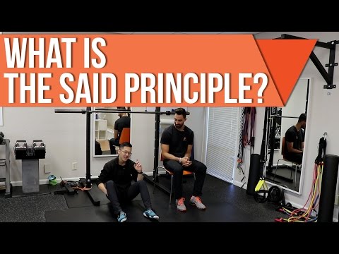 What is the SAID principle? What does it have to do with sitting?
