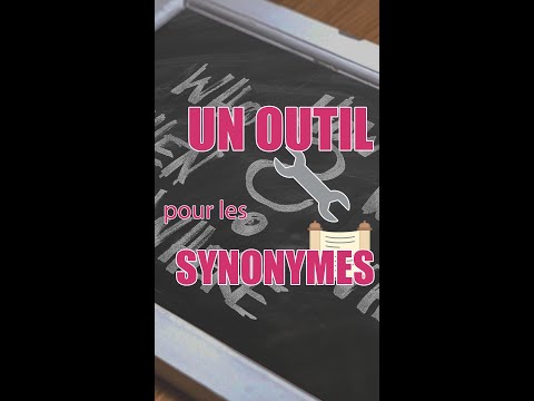 un outil pour les synonymes