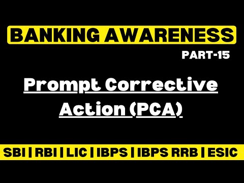 Prompt Corrective Action (PCA) | Complete Banking Awareness | Part-15