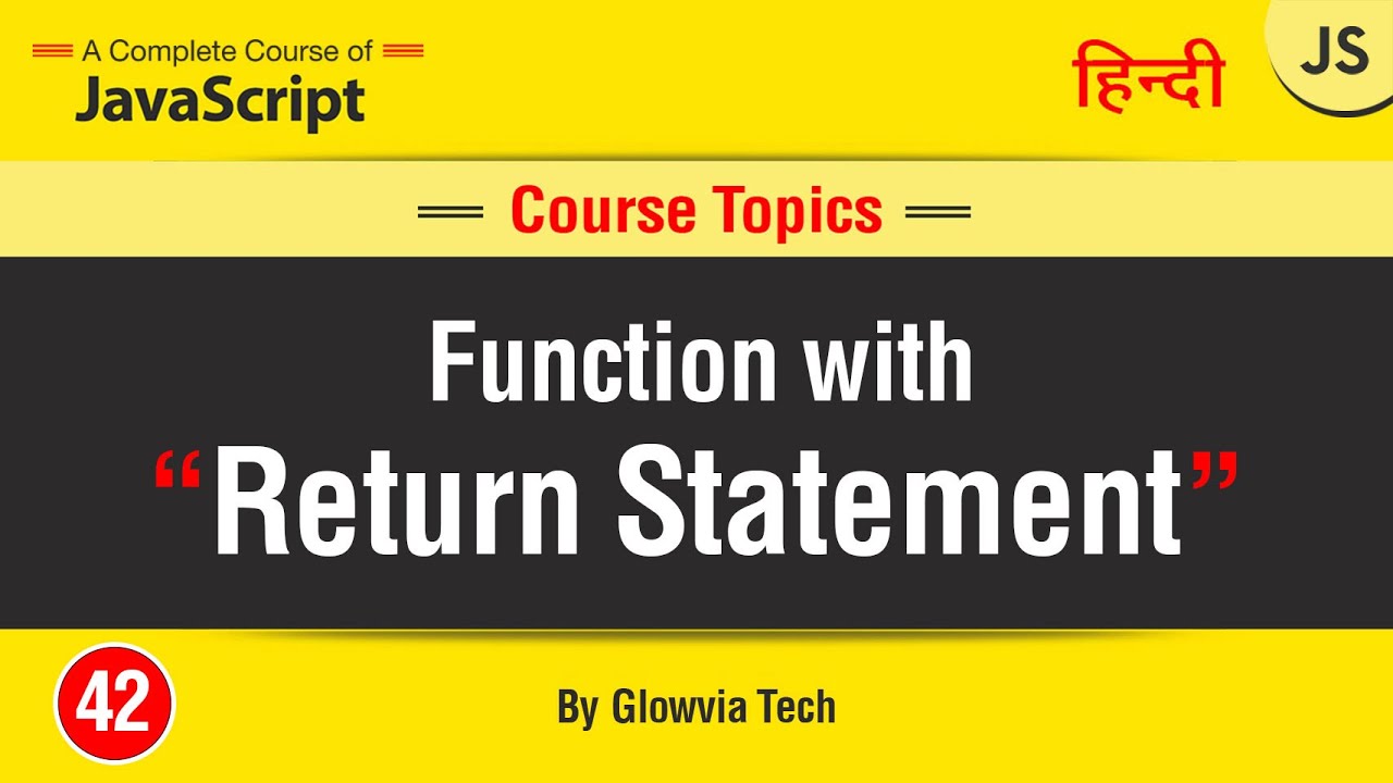 Return Statement in JavaScript | Return Value in function | Tutorial in Hindi/Urdu
