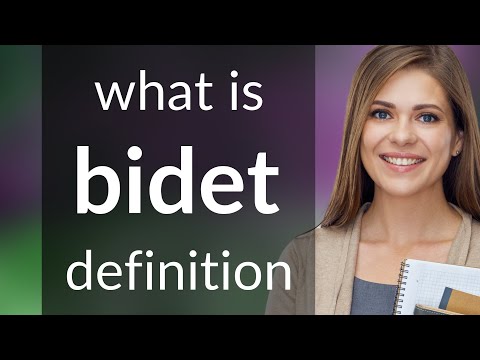 Bidet | meaning of BIDET