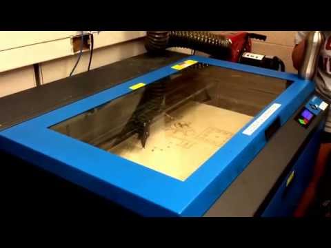 "Introduction to Engineering" class using the laser cutter at the Brown Design Workshop II