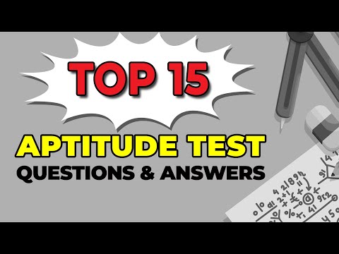 How to Pass APTITUDE TEST FOR EMPLOYMENT - Top 15 Questions & Answers with Solutions
